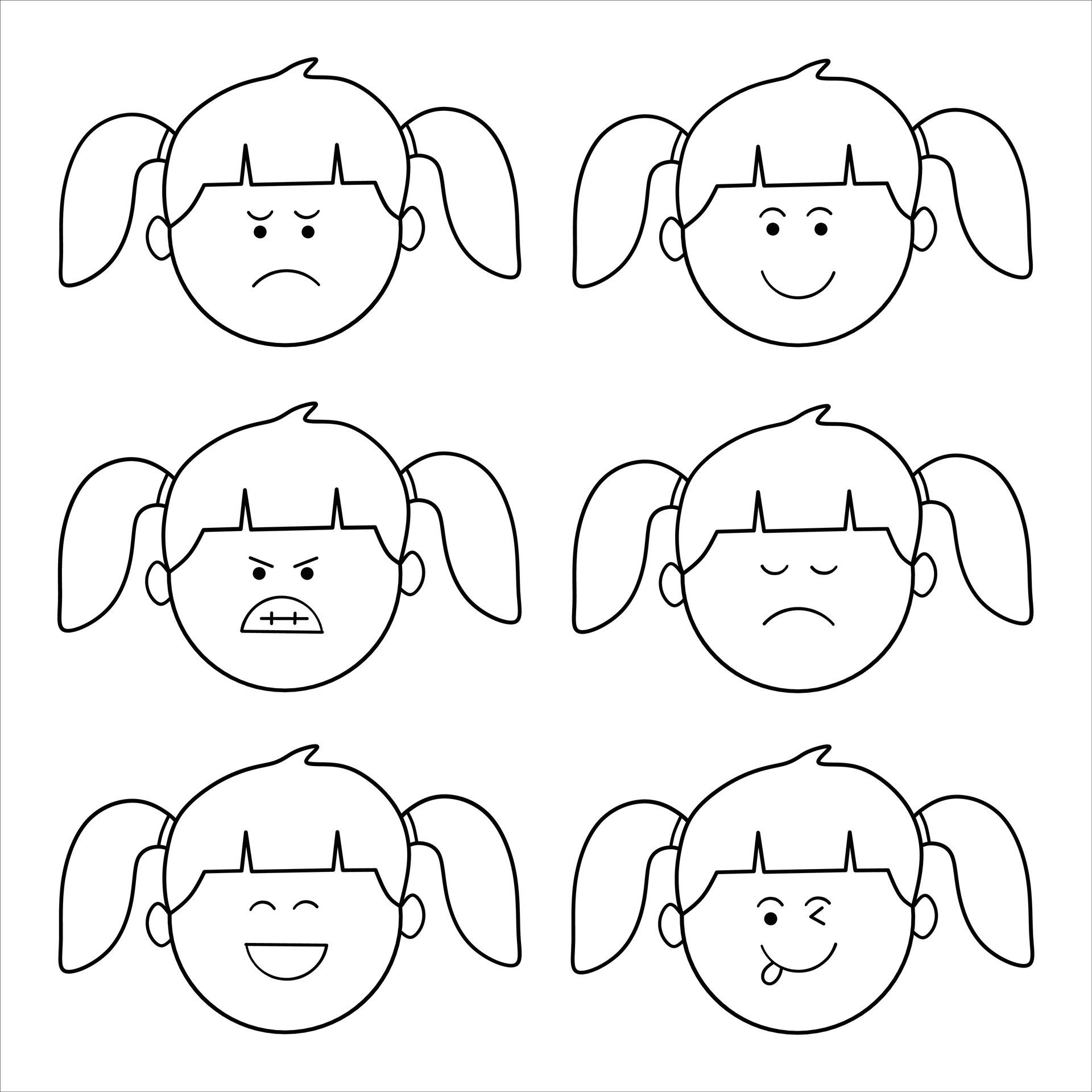 Emotional Faces Drawing