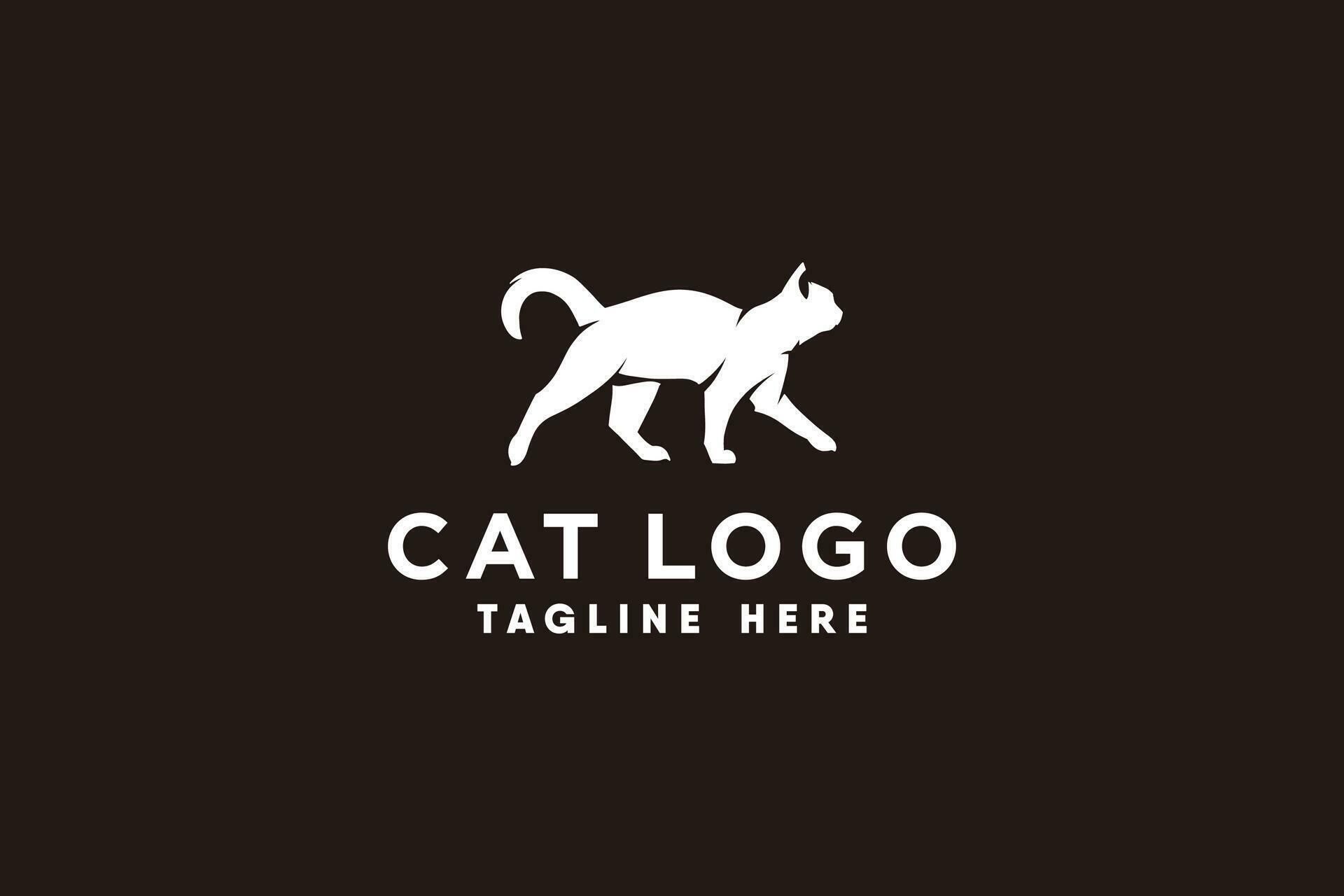 cat logo vector with modern and clean silhouette style 35690343 Vector Art at Vecteezy