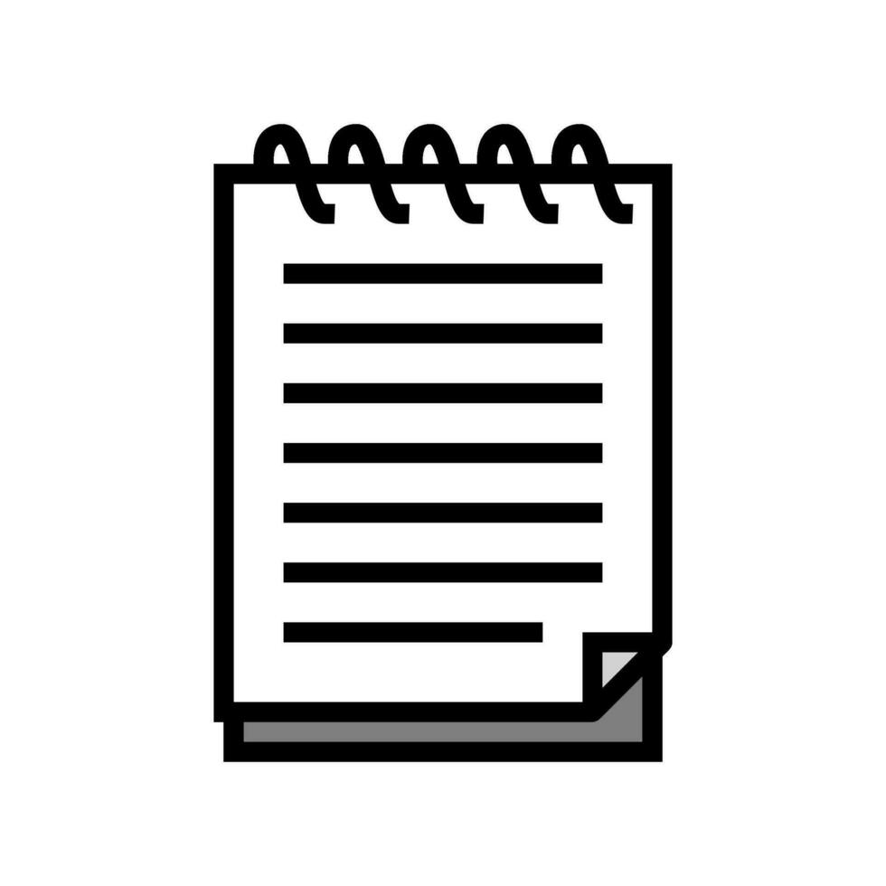 spiral notepad list color icon vector illustration 35690575 Vector Art ... spiral notepad list color icon vector illustration 35690575 Vector Art ...