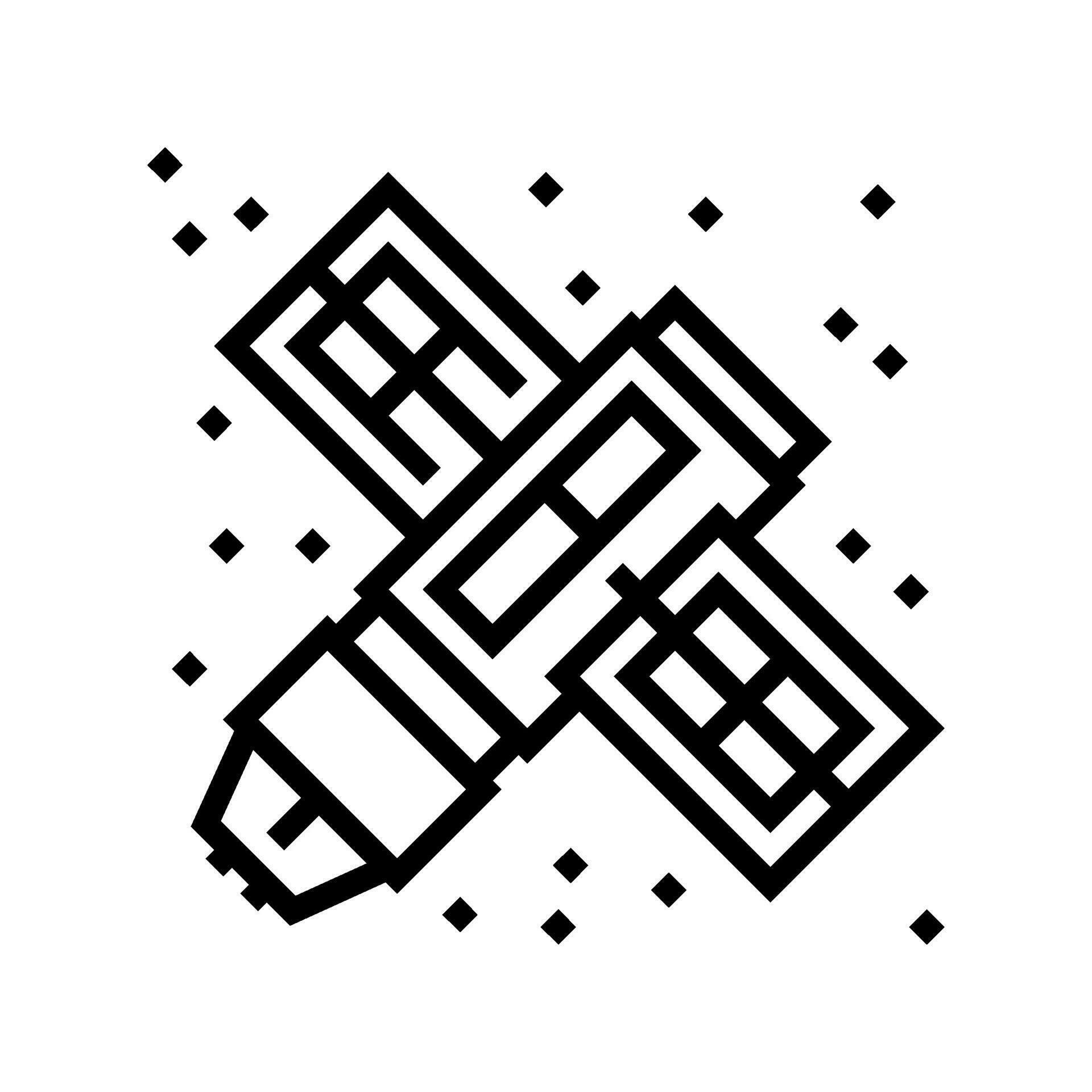 Orbiting Spacecraft Space Exploration Line Icon Vector Illustration