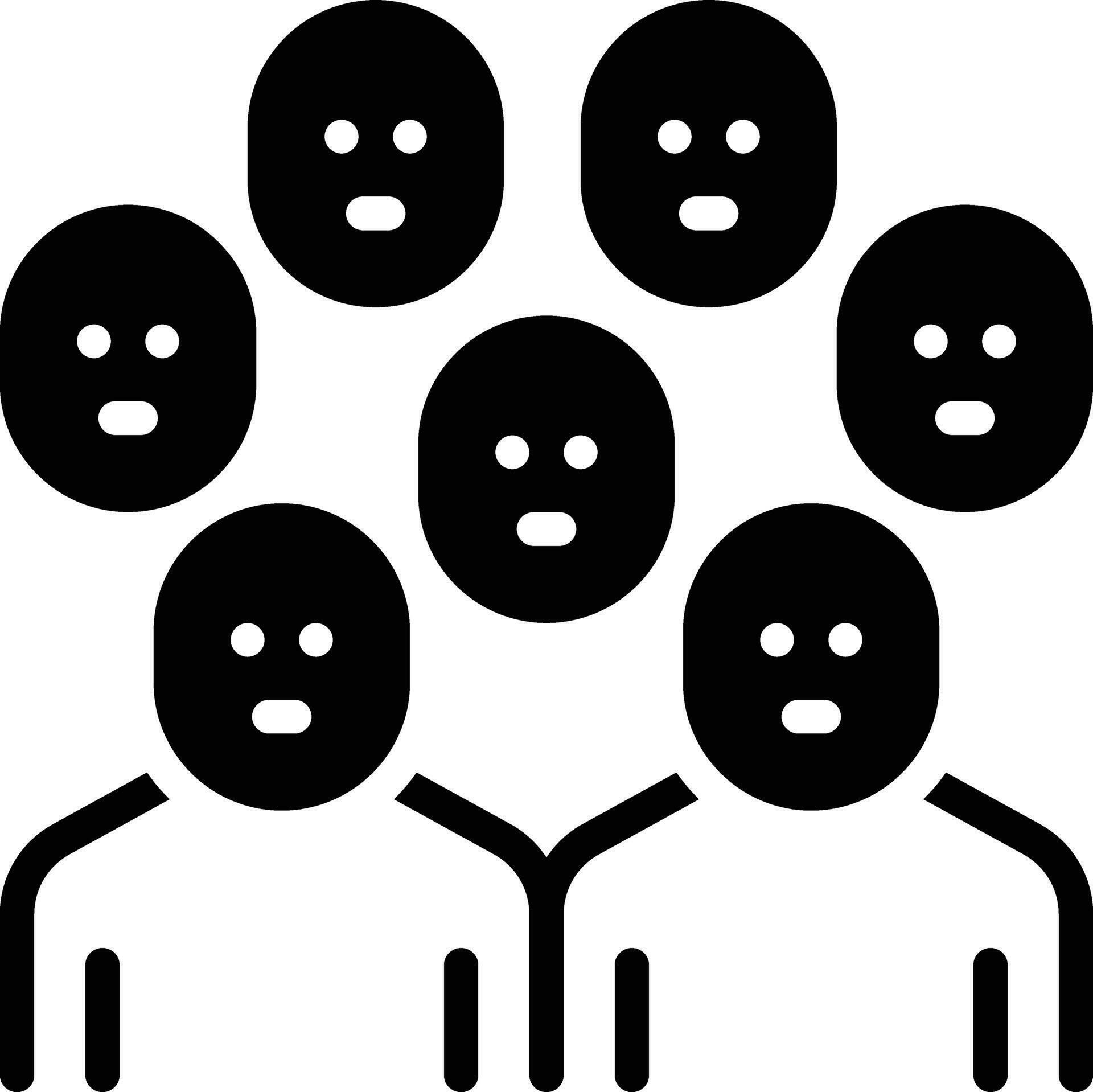 Solid icon for crowd 35698849 Vector Art at Vecteezy