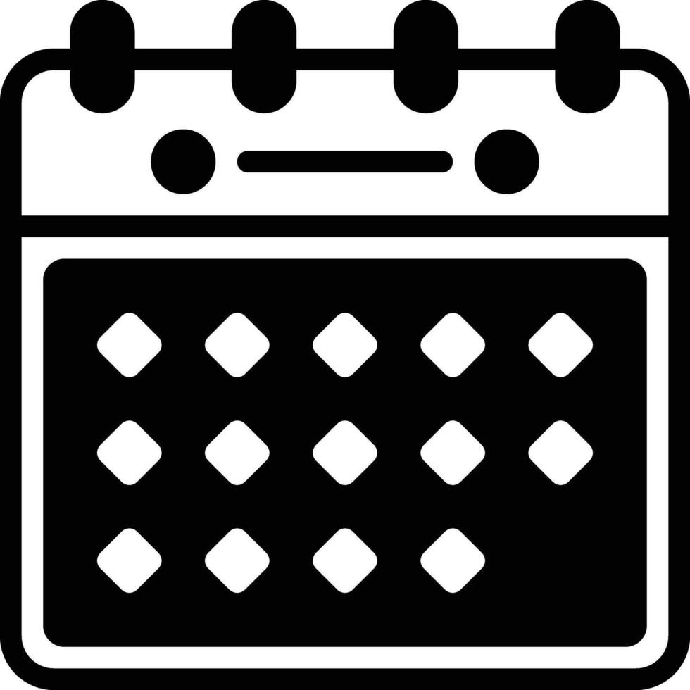 Solid icon for weeks 35699378 Vector Art at Vecteezy