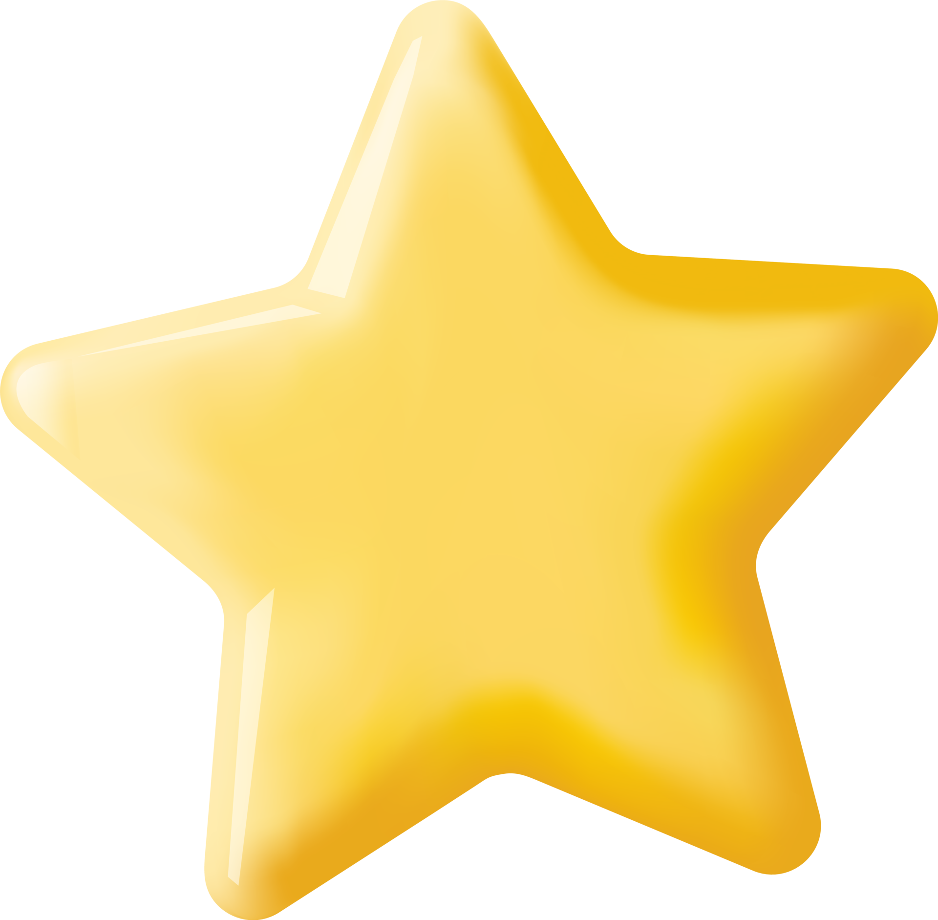 3D Glossy Yellow Star 35700234 PNG