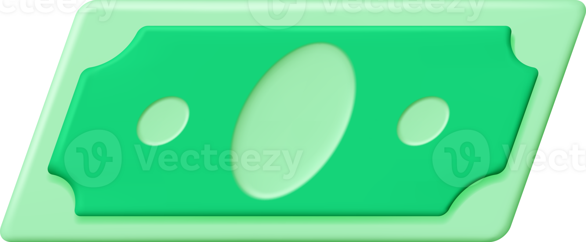 3d Green Dollar Banknote 35700238 Png