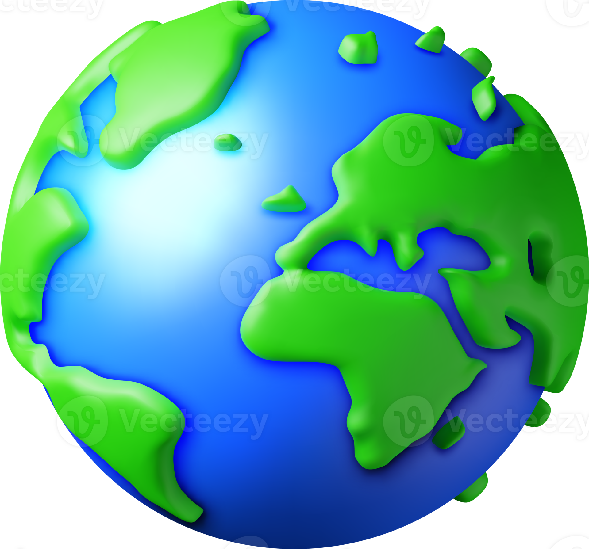 3d Cartoon Planet Earth 35700437 Png
