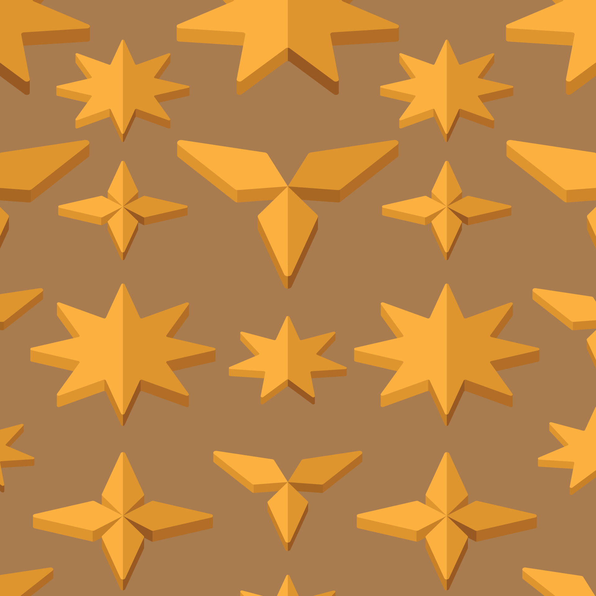 2d isometric star shapes icon Pattern background Vector illustration ...