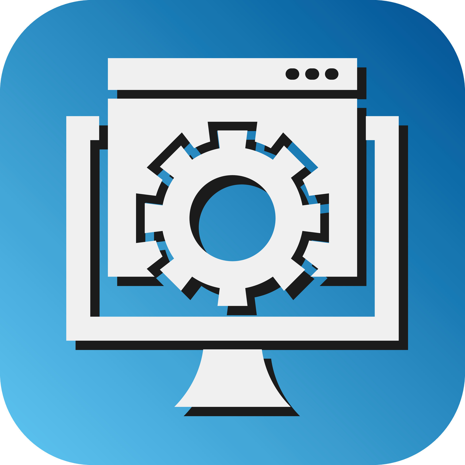 Software Development Vector Glyph Gradient Background Icon For Personal ...