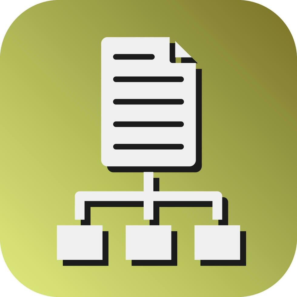 Workflow Vector Glyph Gradient Background Icon For Personal And ...