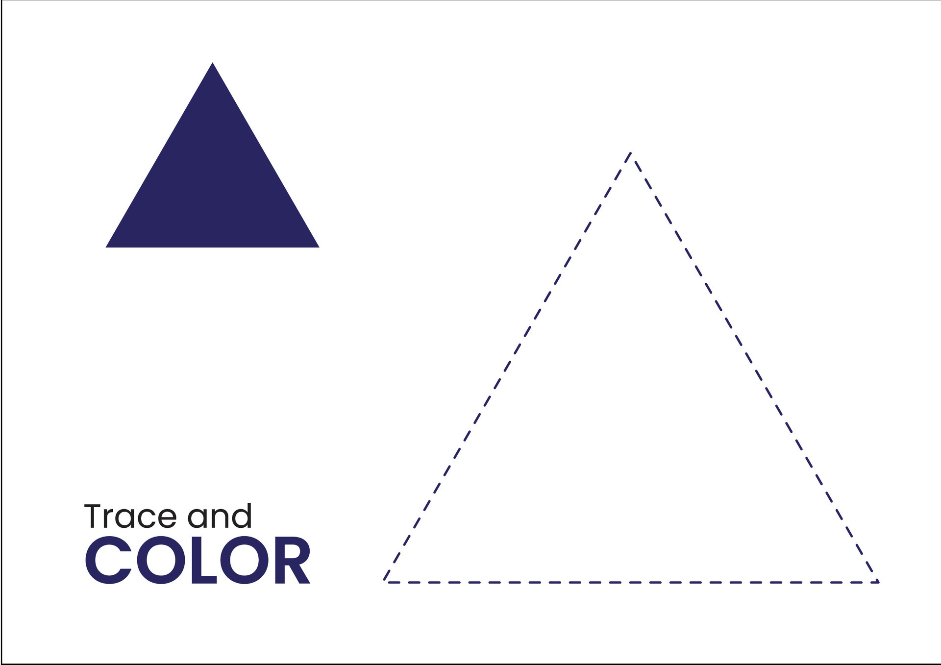 Shapes Galore Trace and Color for Kids Creative Designs of Geometric ...