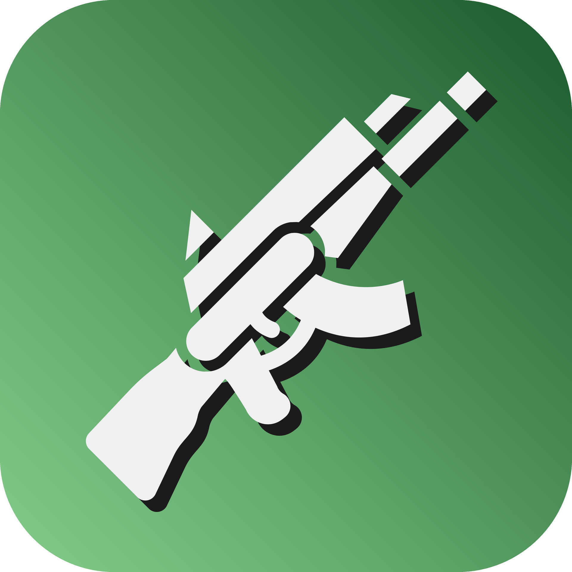 Assault Rifle Vector Glyph Gradient Background Icon For Personal And Commercial Use 35704680