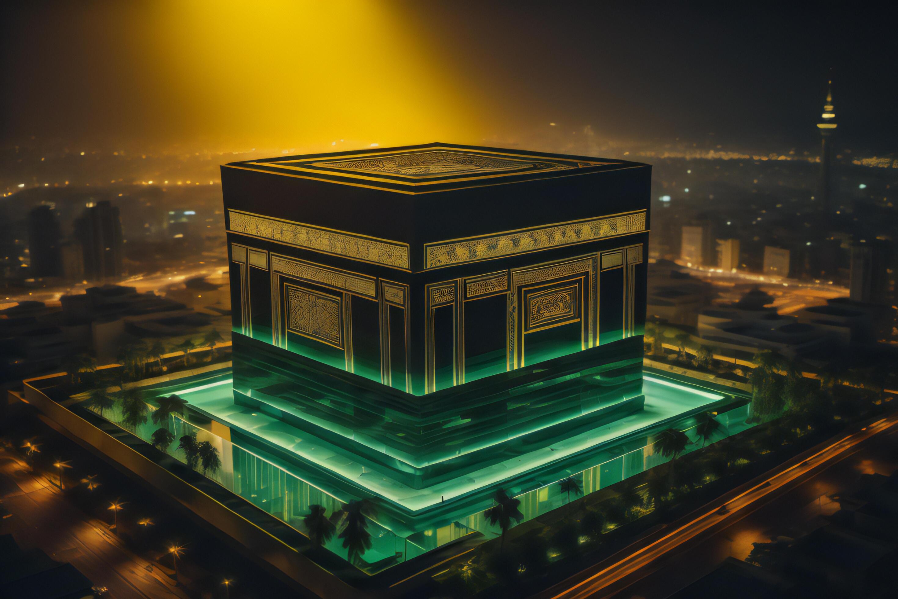 AI generated Illustration of islamic holy Kaaba. generative ai 35706178 ...