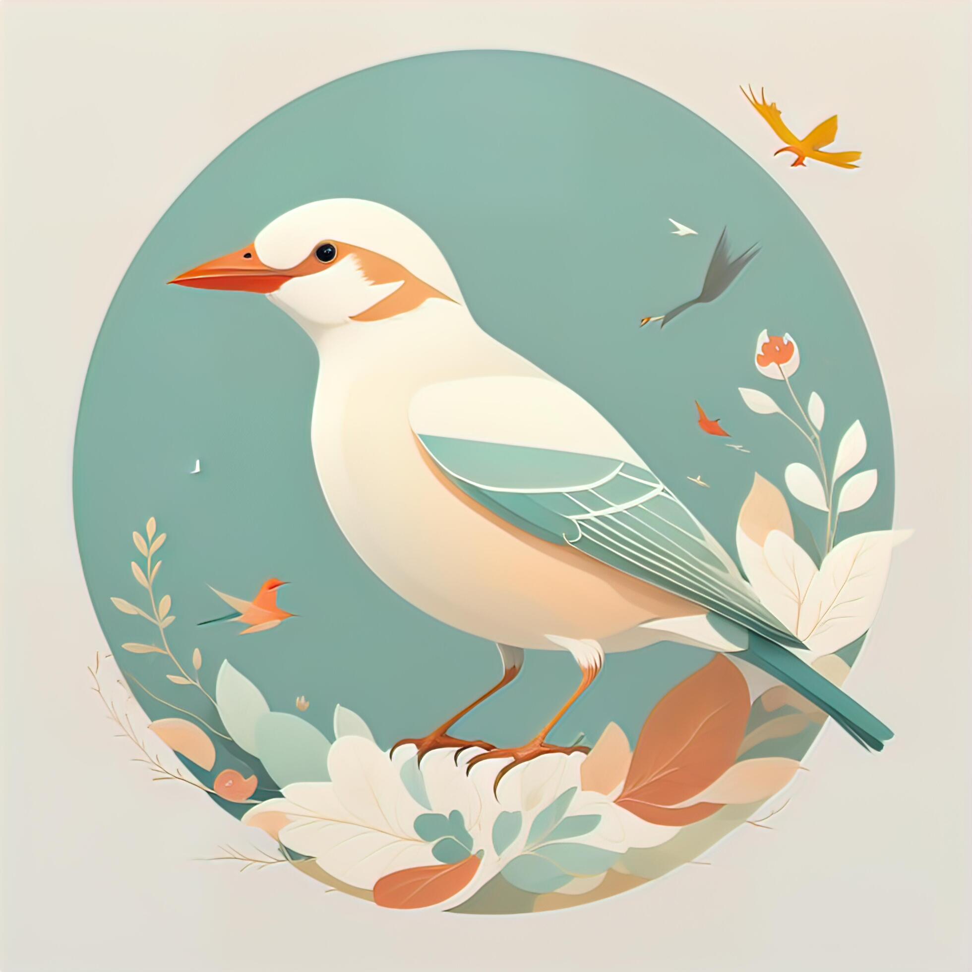 AI generated vector illustration of a bird. Vector illustration in ...