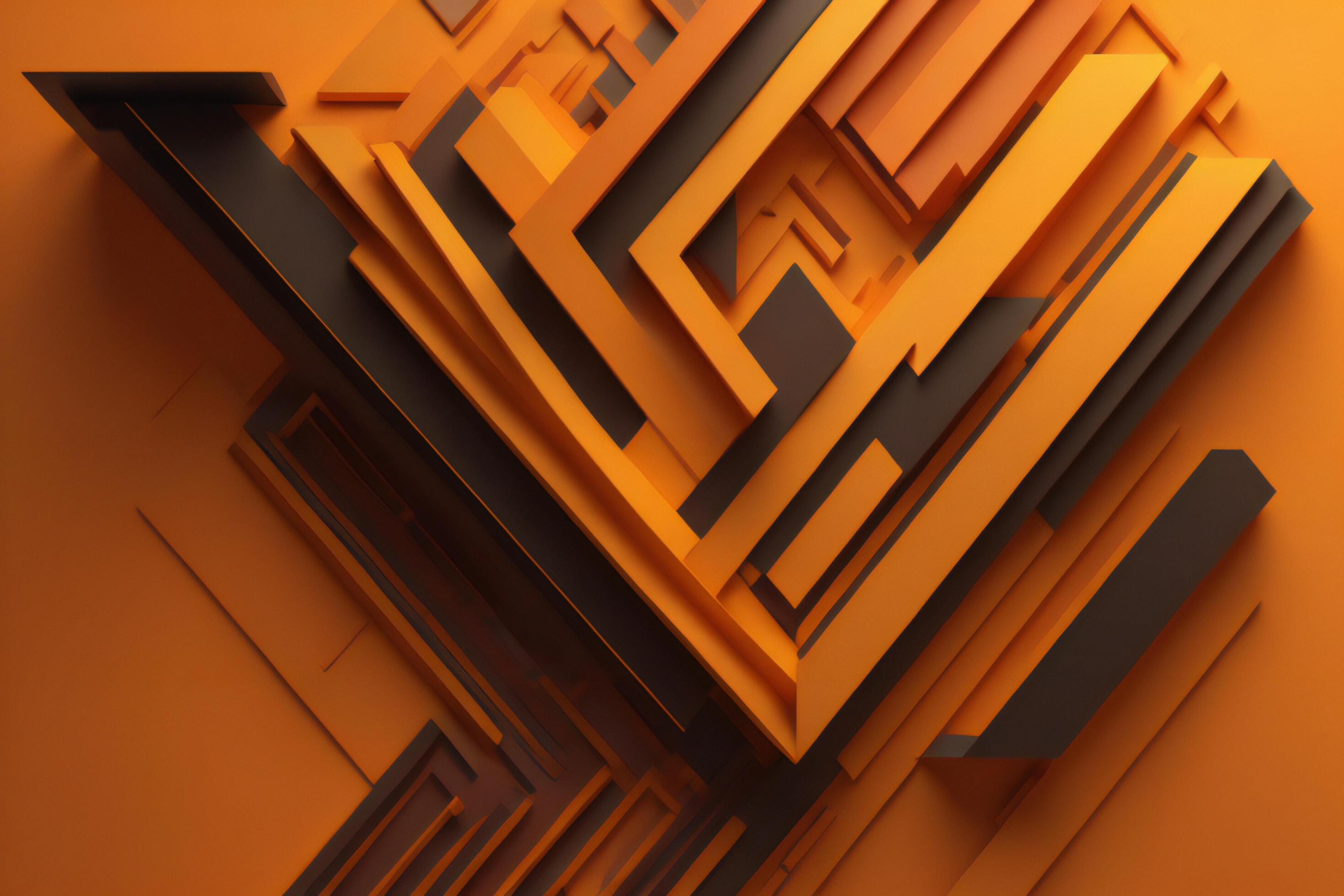 AI generated Abstract geometric shapes. Bauhaus design. generative ai ...