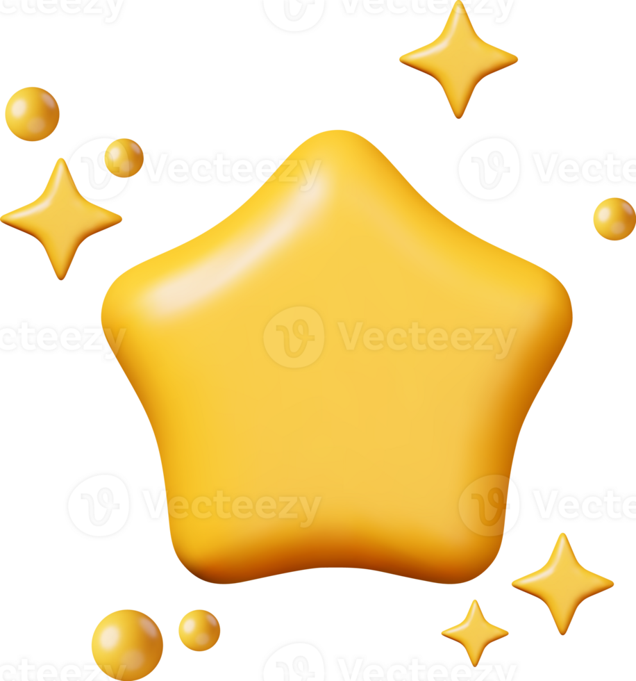 3D Glossy Yellow Star 35711238 PNG 3D Glossy Yellow Star 35711238 PNG