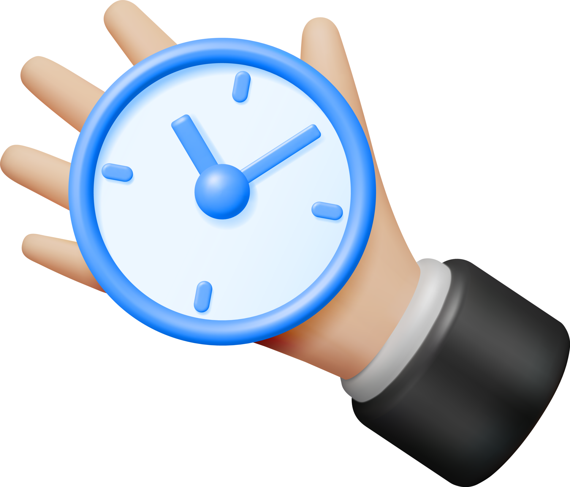 3d Analog Chronometer Timer Counter In Hand 35711360 Png