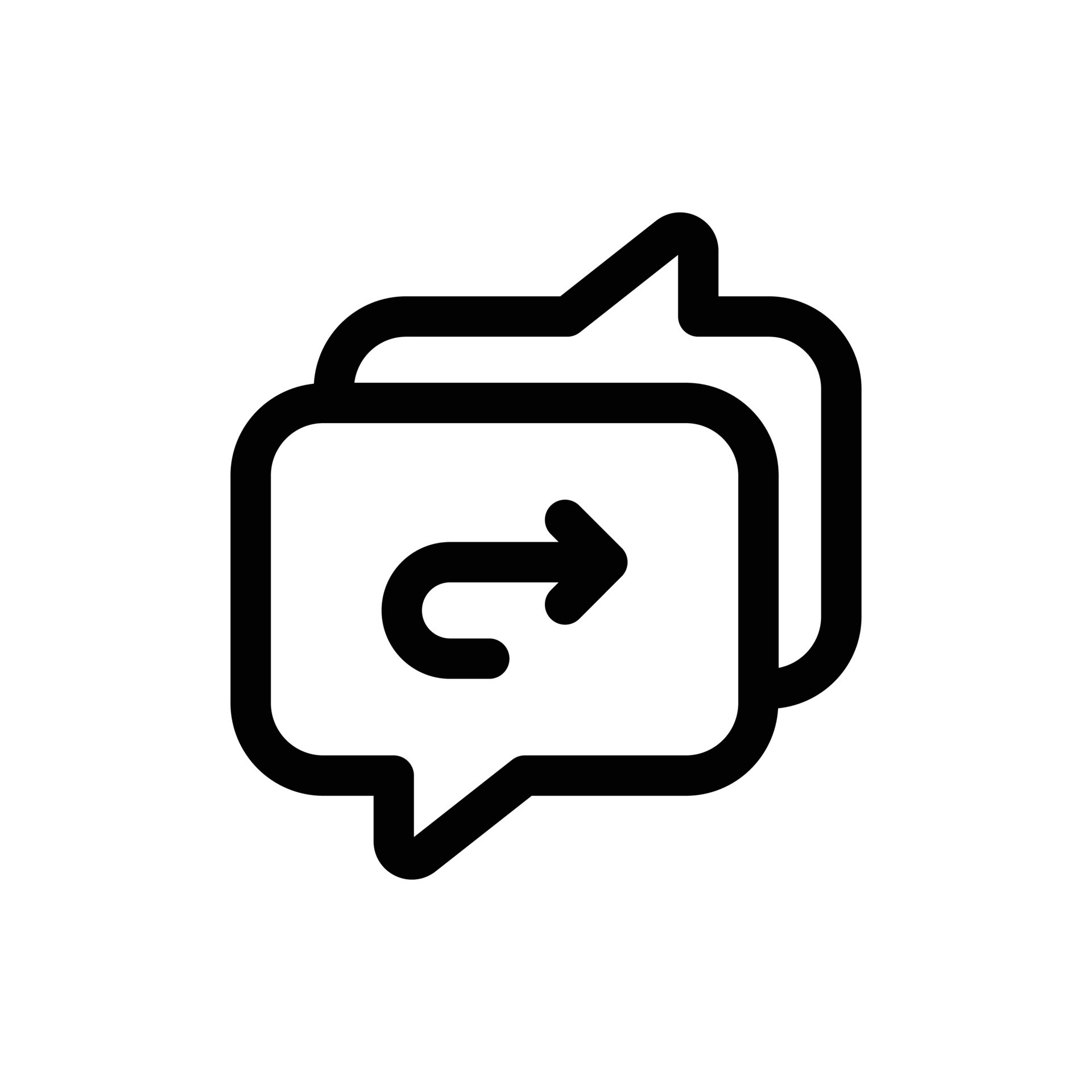 Forward Chat Icon In Trendy Outline Style Isolated On White Background Forward Chat Silhouette