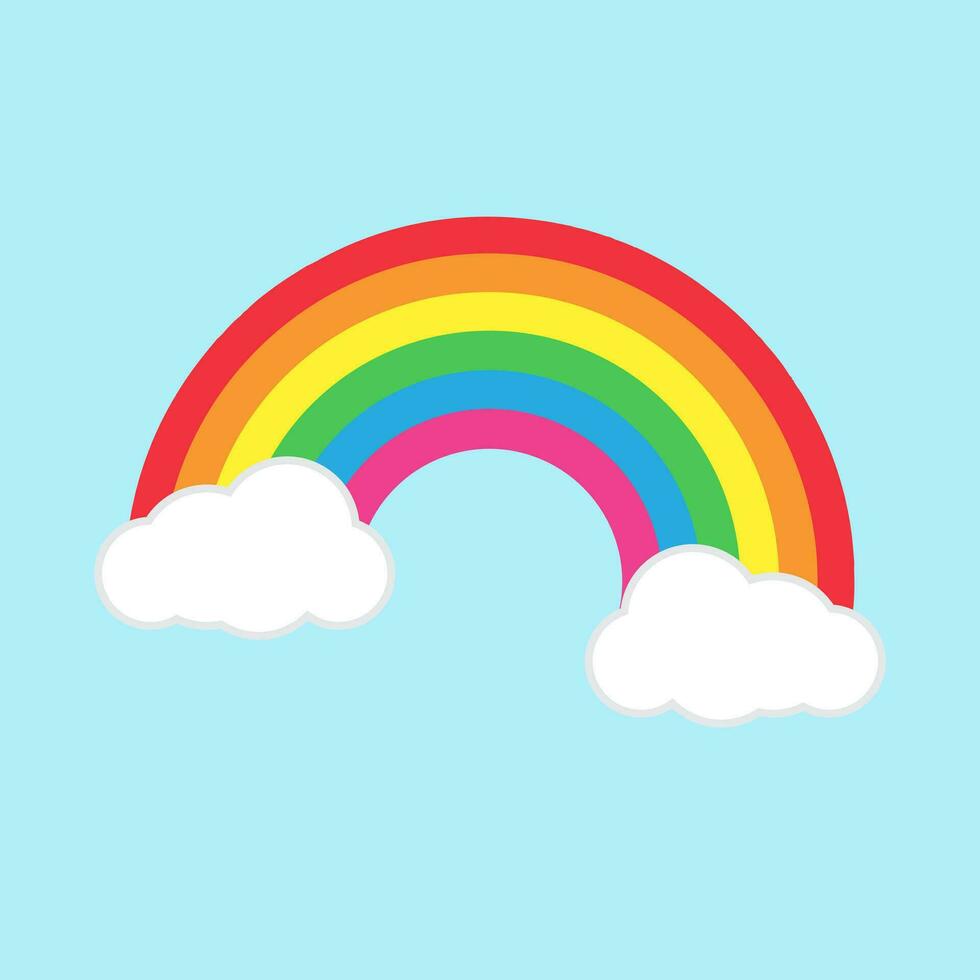 Rainbow Clouds Vector 35714514 Vector Art at Vecteezy