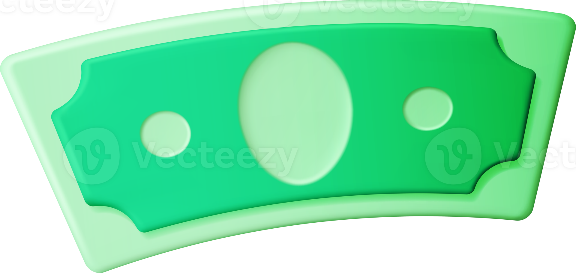 3d Green Dollar Banknote 35714939 Png