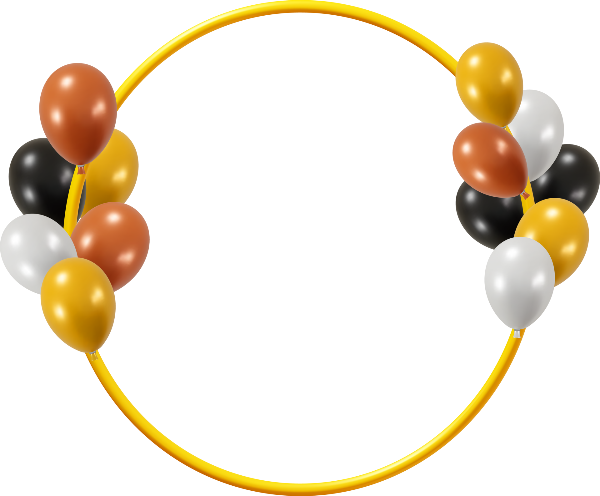 3d Shiny Balloon Border Ring 35715373 Png