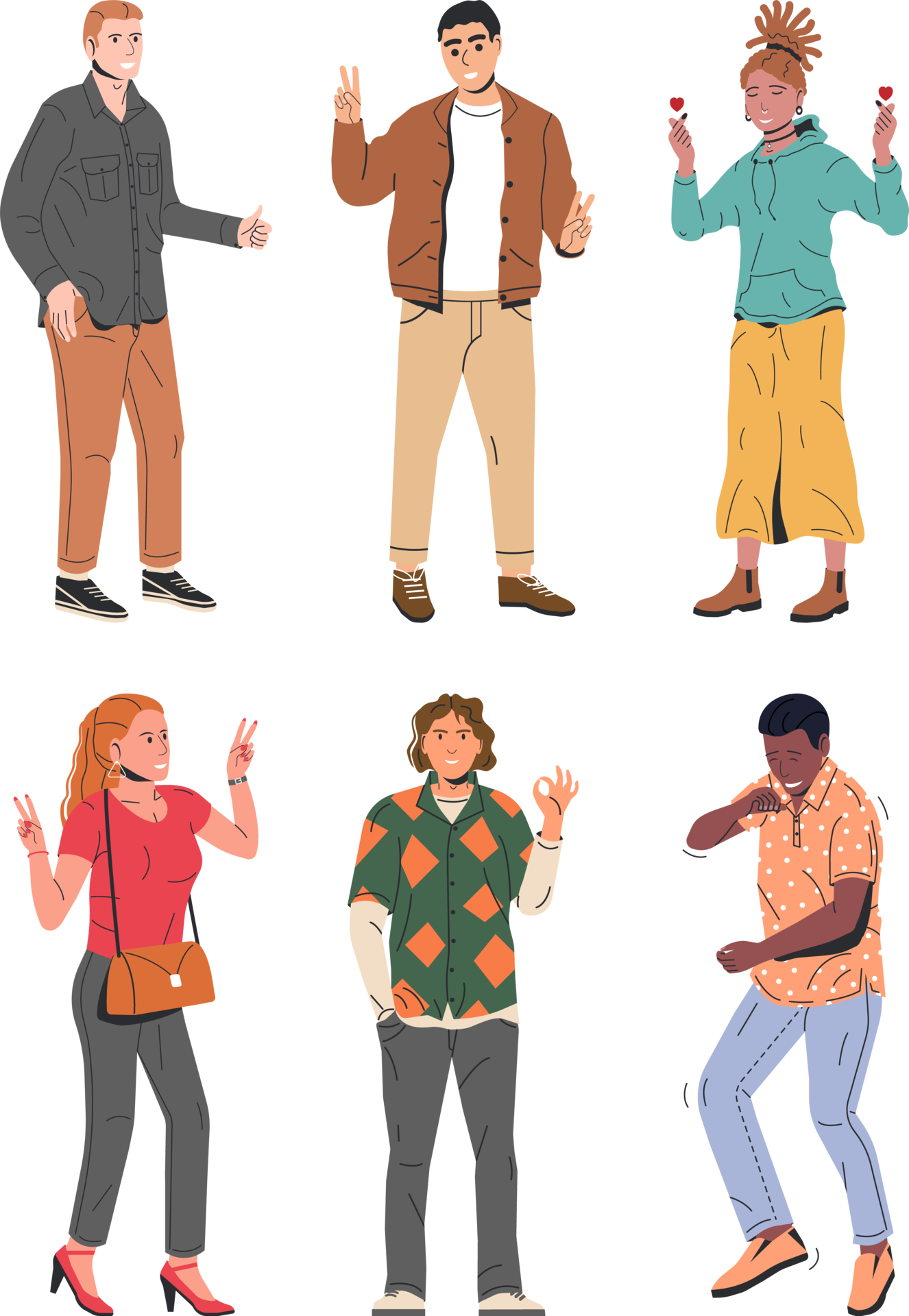 People showing positive body language gestures 35717102 PNG People showing positive body language gestures 35717102 PNG
