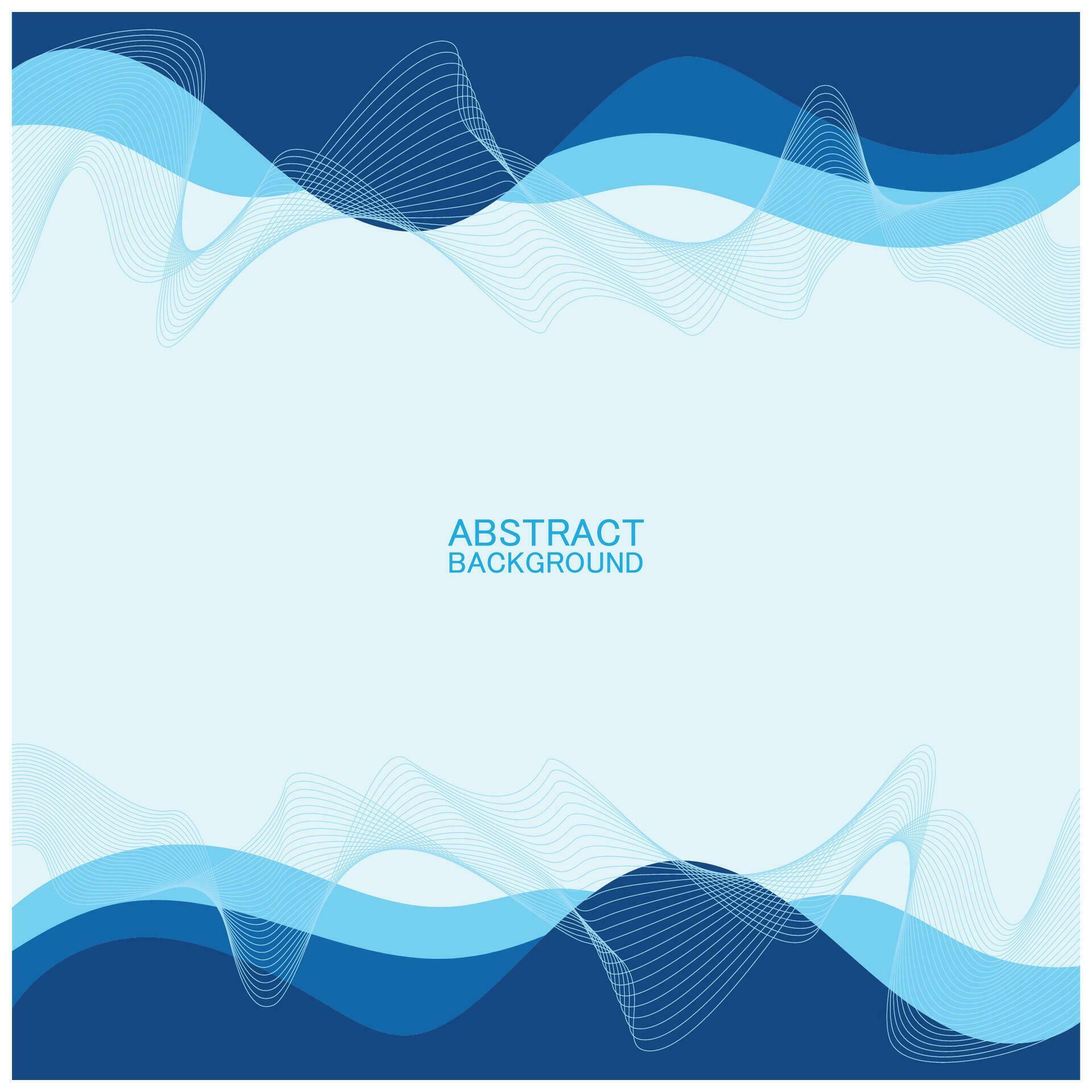 Abstract beach wave background design with blue vector combination ...