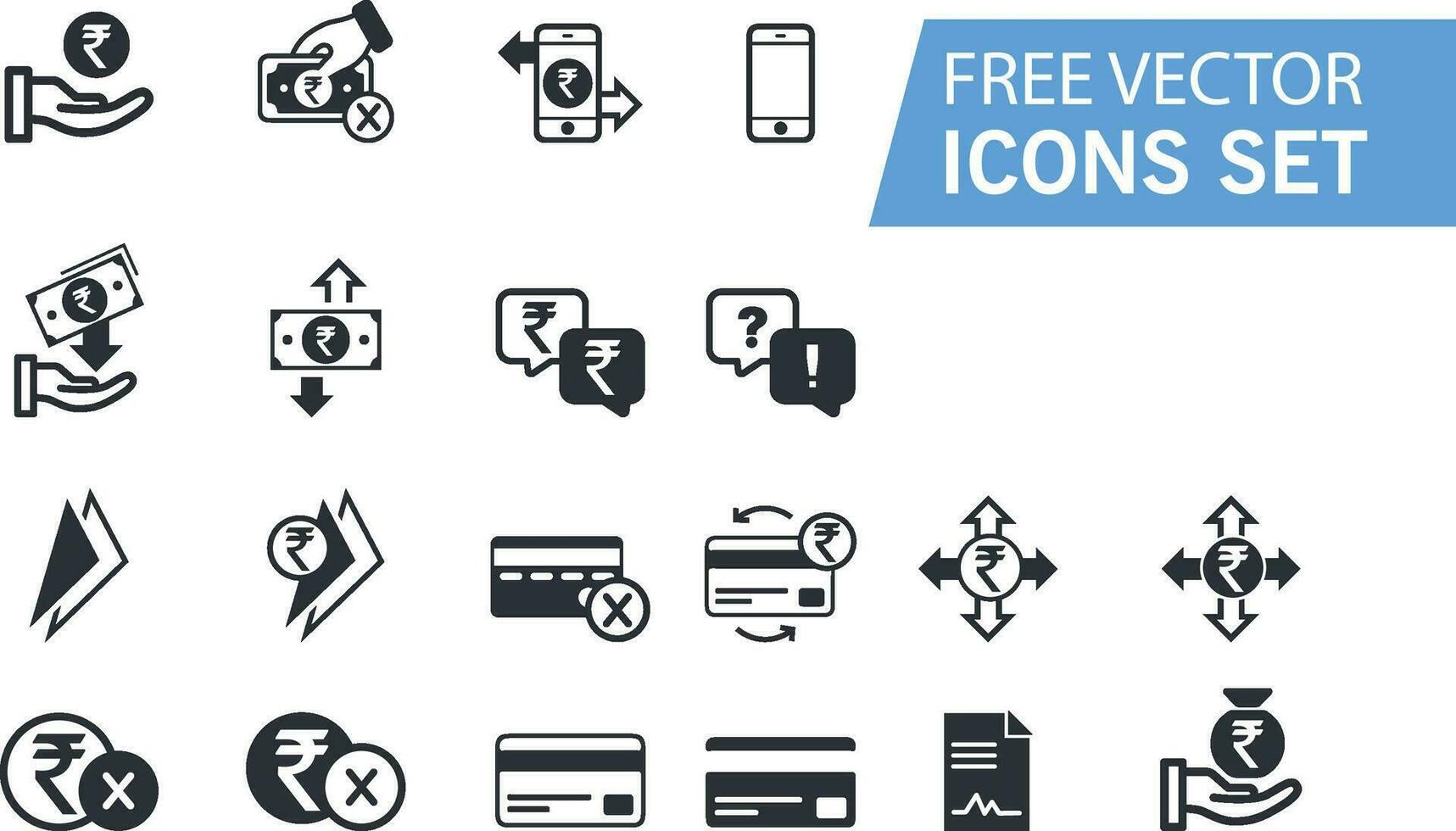 Free Vector Ui Icons Set Money And Payment Ui Icons Pack Filled Style