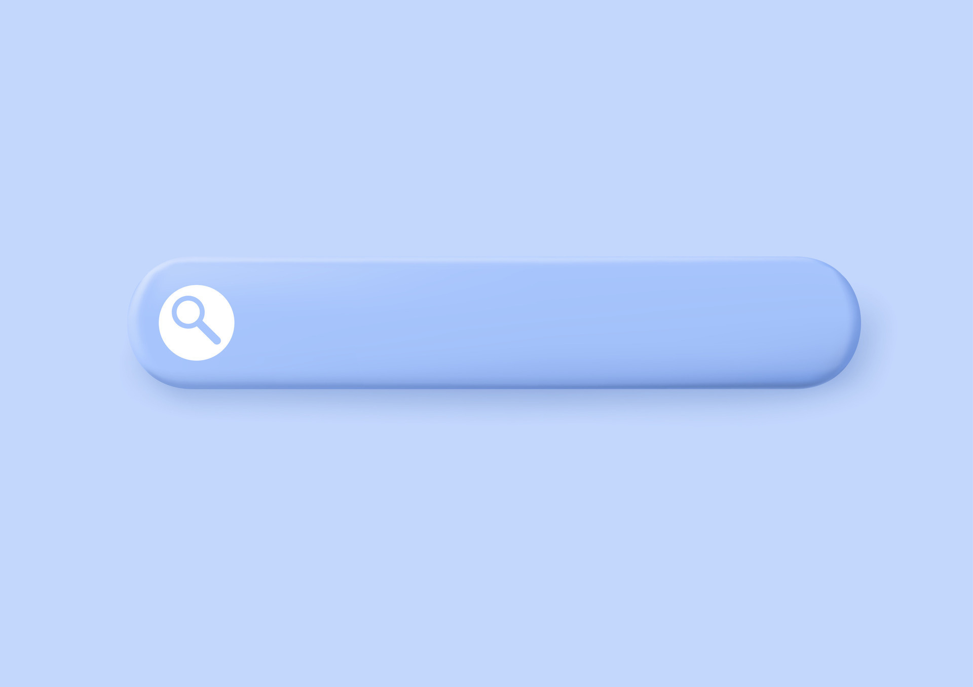 3D search bar. Browser button for website and UI design. Search form ...