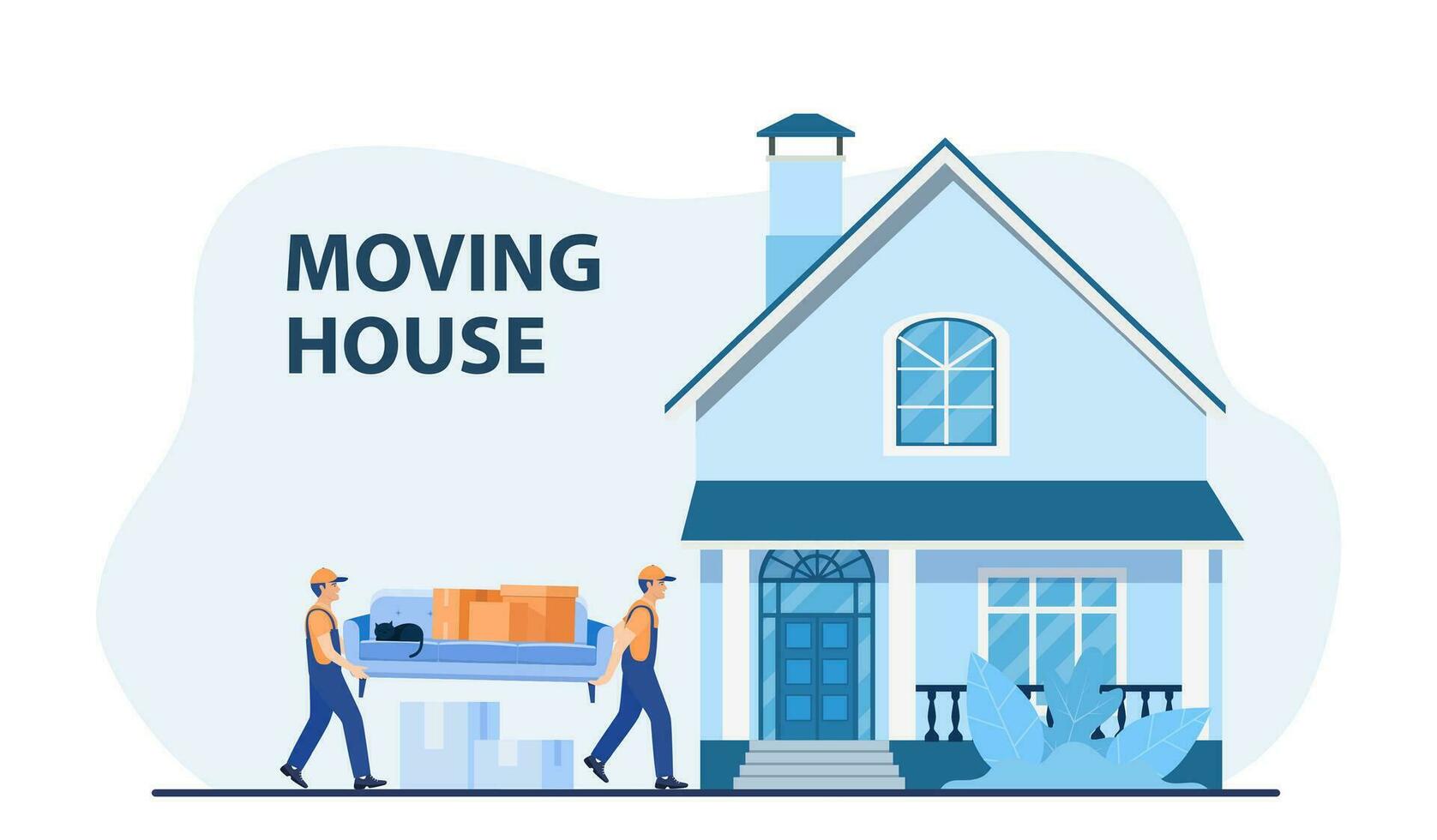 Delivery And Relocation Service Concept. Moving House. Delivery