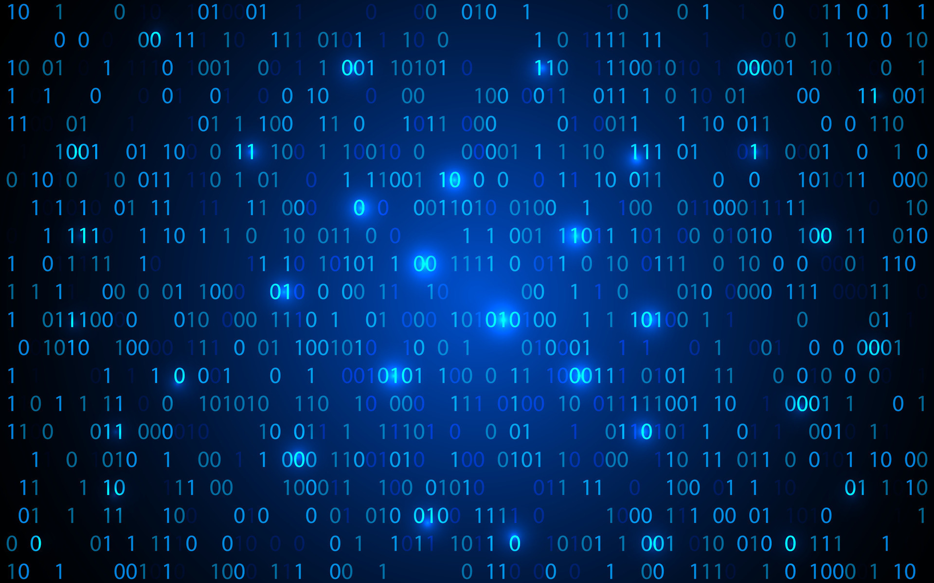Abstract Technology Binary Code Backgrounddigital Binary Data And