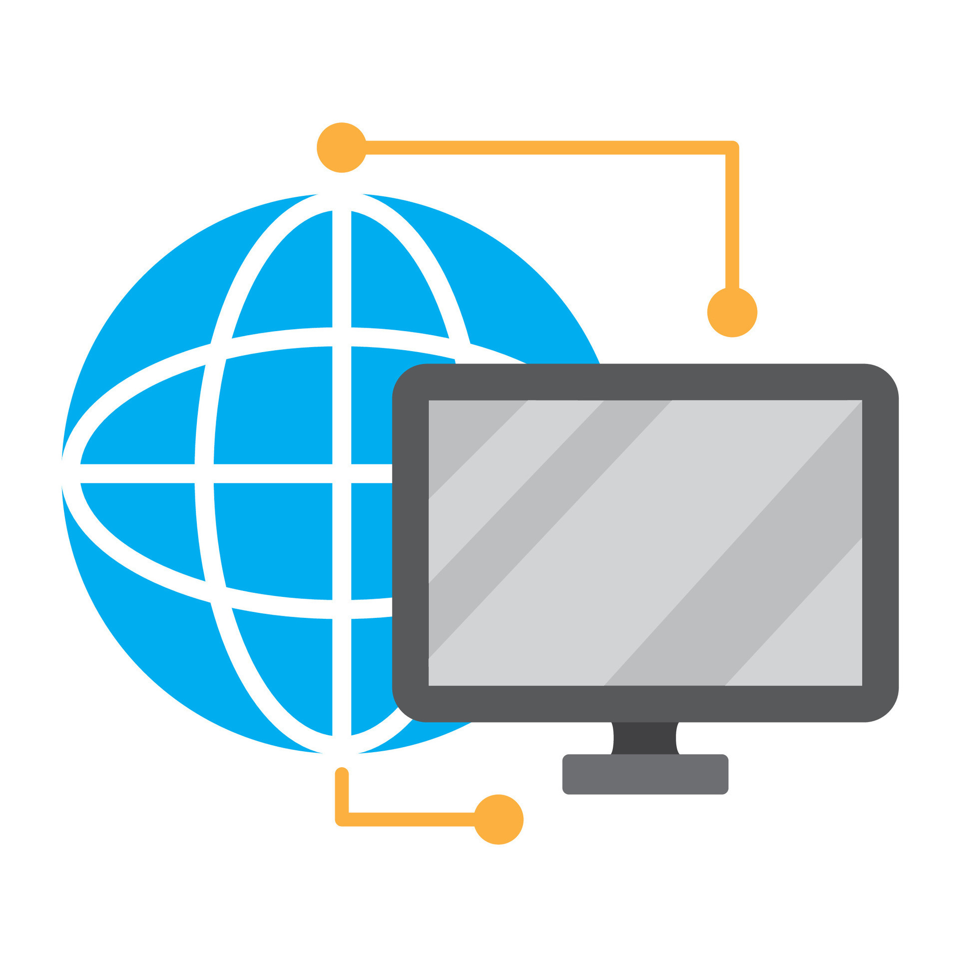 network, computer badge icon. Simple glyph, flat vector of Network ...