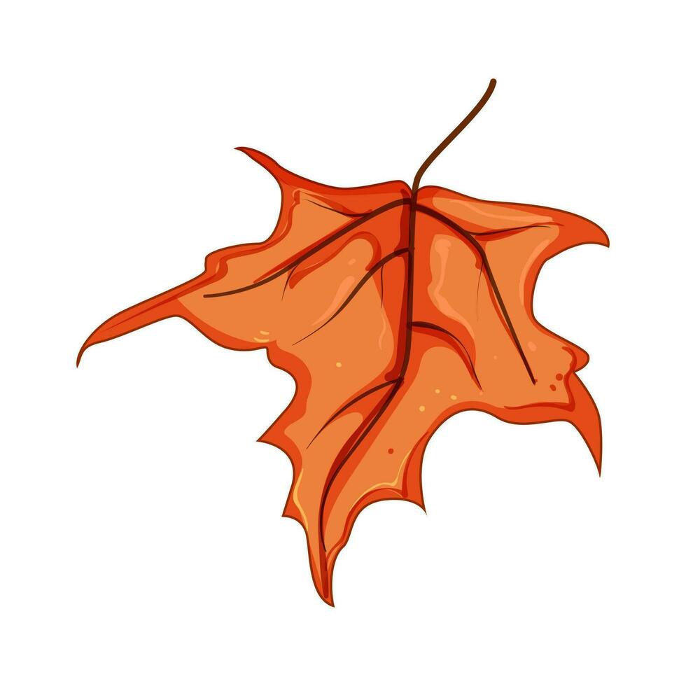Tree Maple Leaf Cartoon Vector Illustration 35730594 Vector Art At Vecteezy