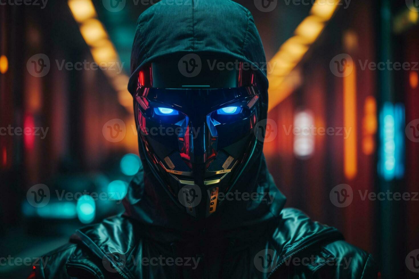 AI generated An anonymous hacker with the hoodie, Concept of Hacking ...