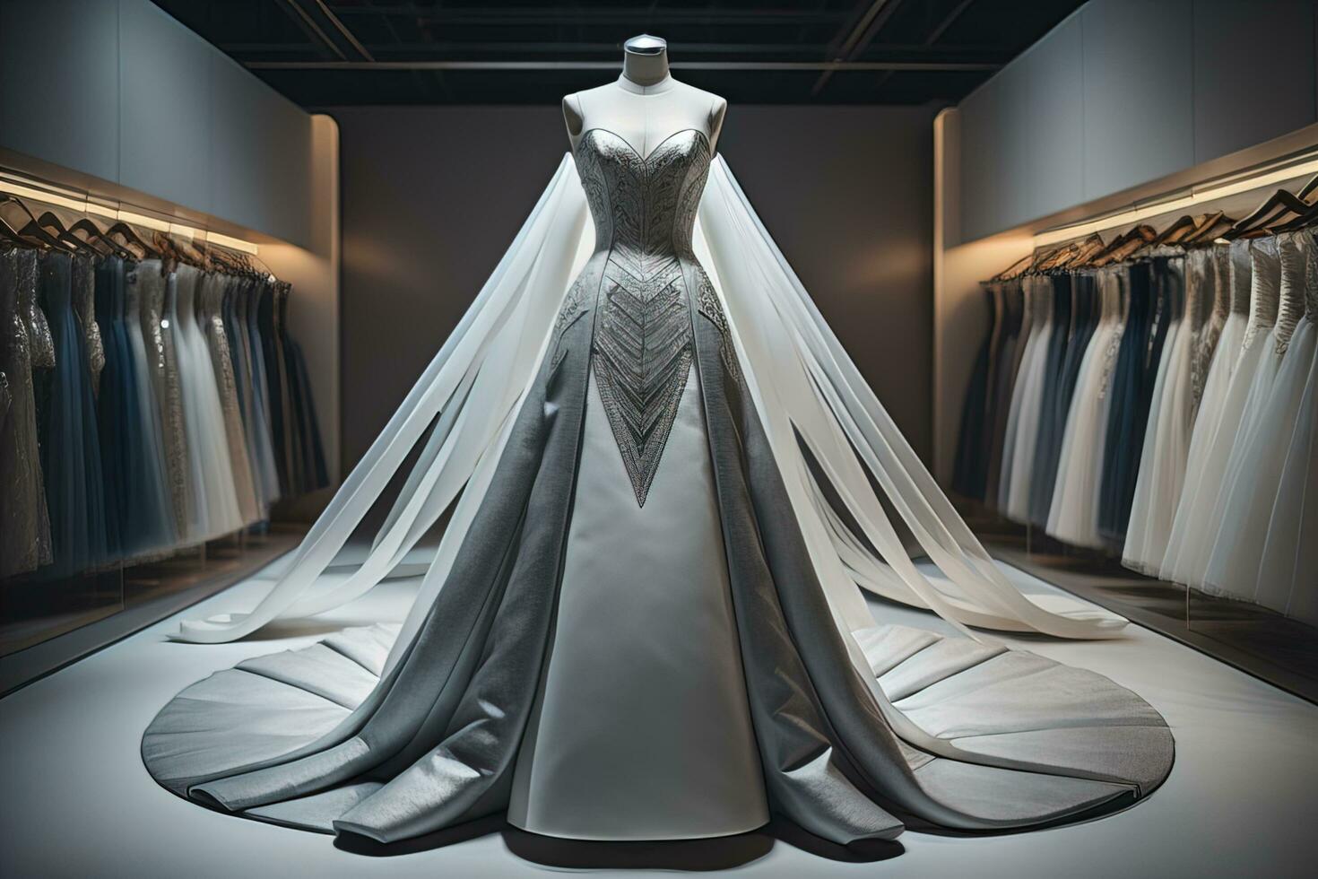 AI generated Wedding dress on a mannequin. ai generative 35731924 Stock ... AI generated Wedding dress on a mannequin. ai generative 35731924 Stock ...