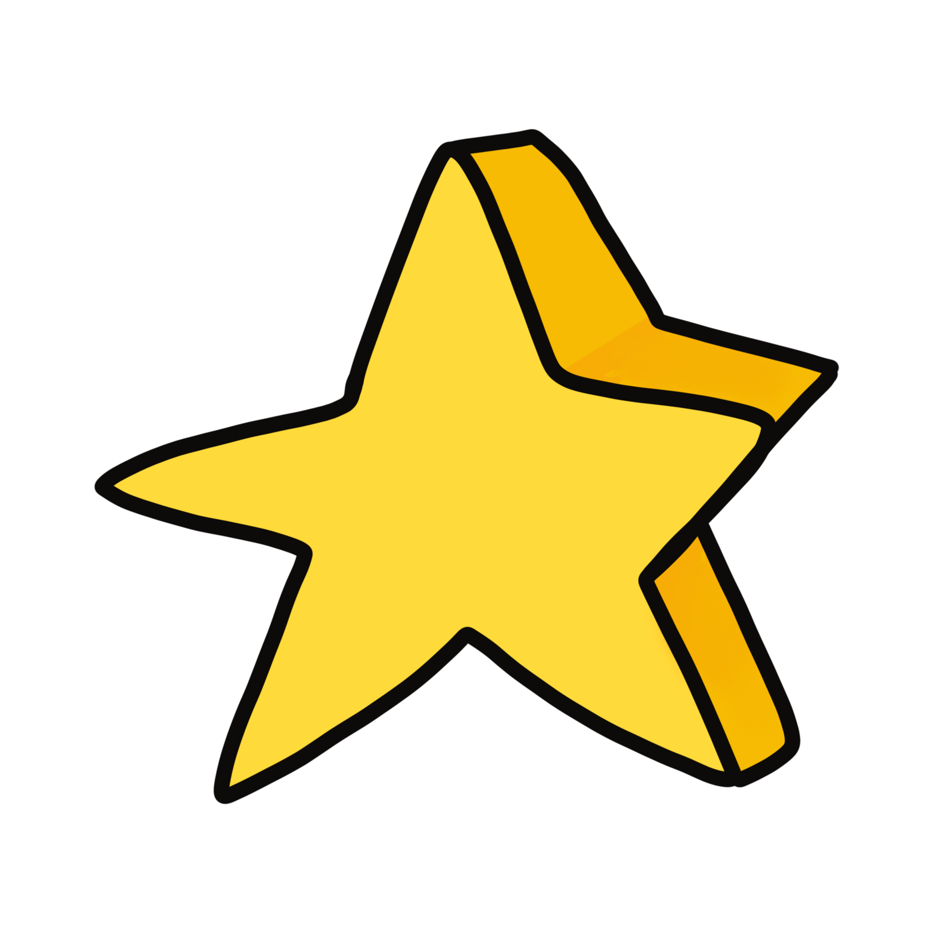 icono de estrella de dibujos animados 35732534 PNG