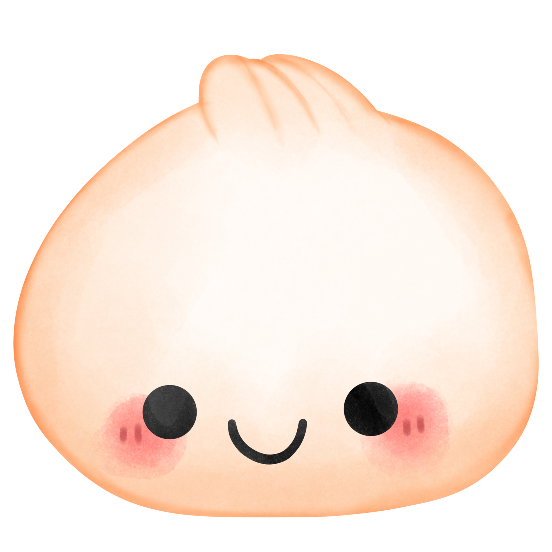 Cute Dumpling Character Watercolor Isolated Item 35732803 Png