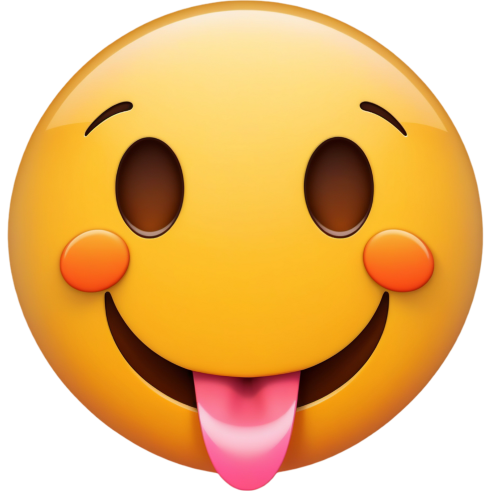 Ai Generated Face With Tongue Emoji Ai Generative 35746022 Png