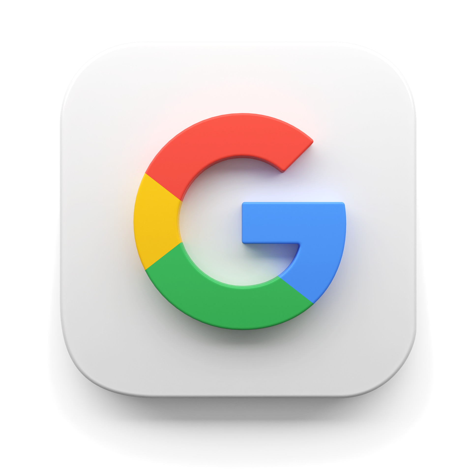 google app logo in big sur style 3d render icon design concept element ...