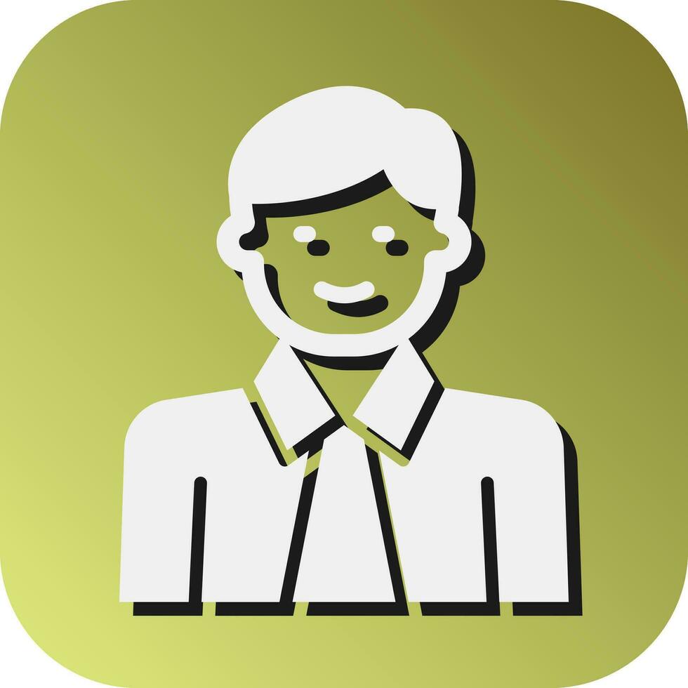 Man Vector Glyph Gradient Background Icon For Personal And Commercial Use 35750044 Vector Art