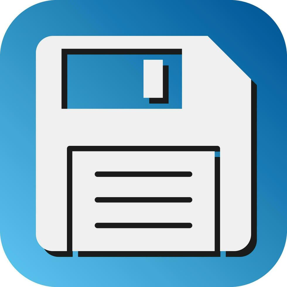 Floppy Disk Vector Glyph Gradient Background Icon For Personal And ... Floppy Disk Vector Glyph Gradient Background Icon For Personal And ...