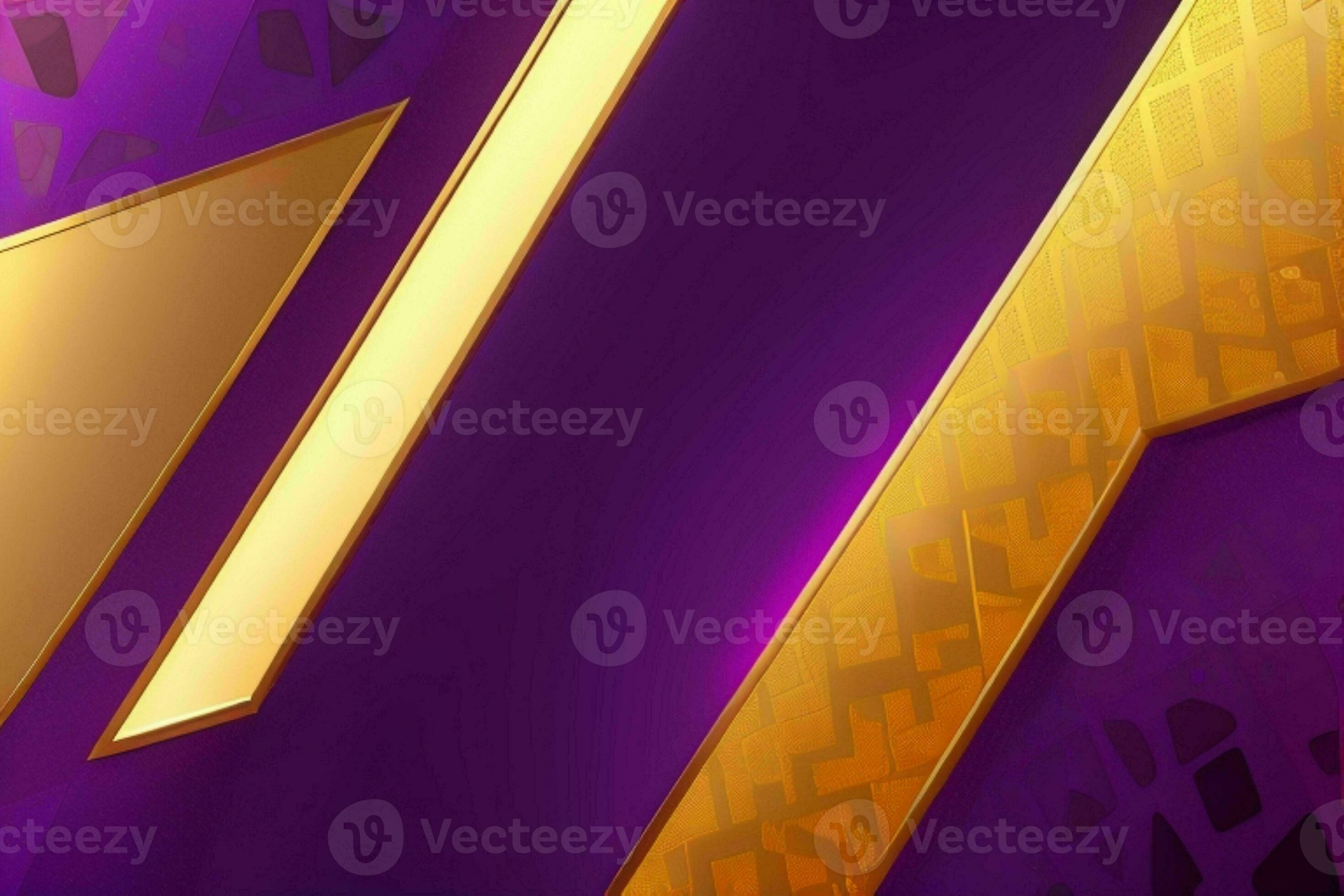 AI generated 3d rendering luxury bold purple and golden abstract ...