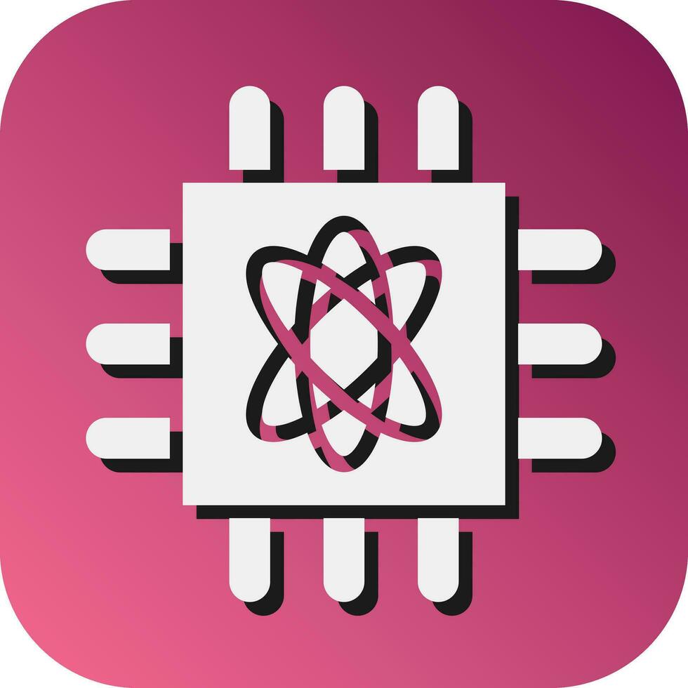 Quantum Computing Vector Glyph Gradient Background Icon For Personal ...