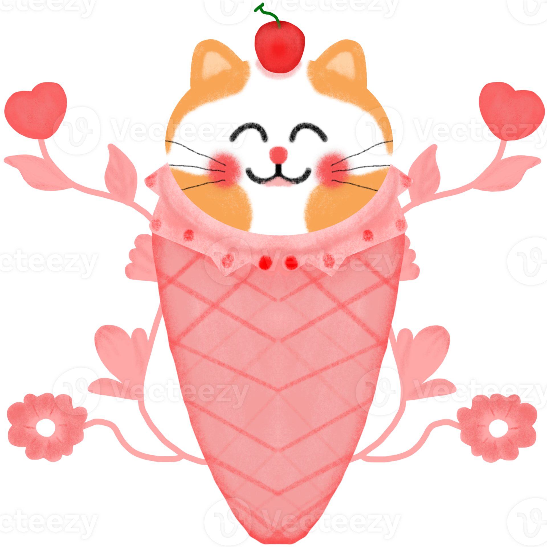 Sweet Cat Valentine Day 35753225 Png