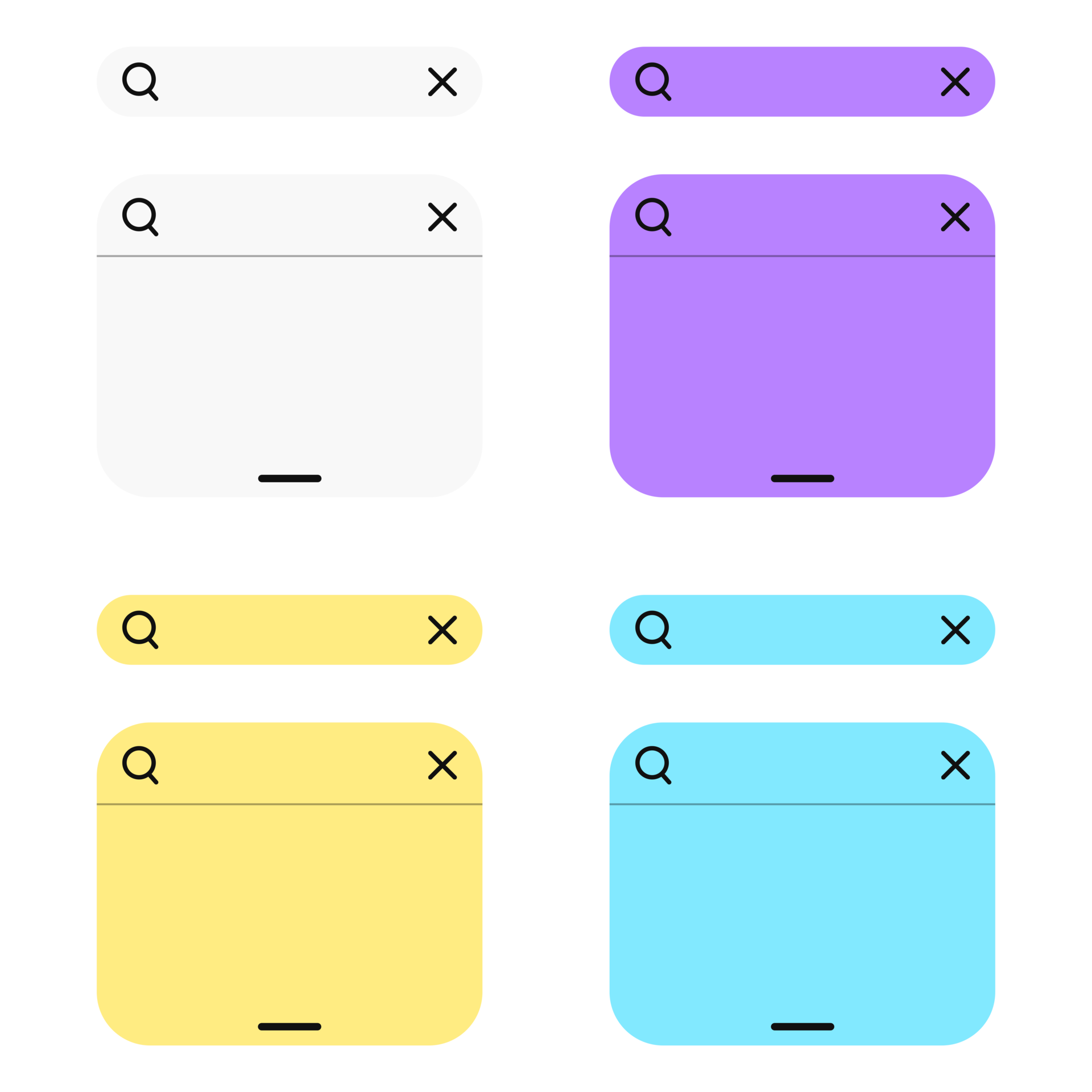 Search Bar With Suggestions For Ui Ux Design And Web Site Collection