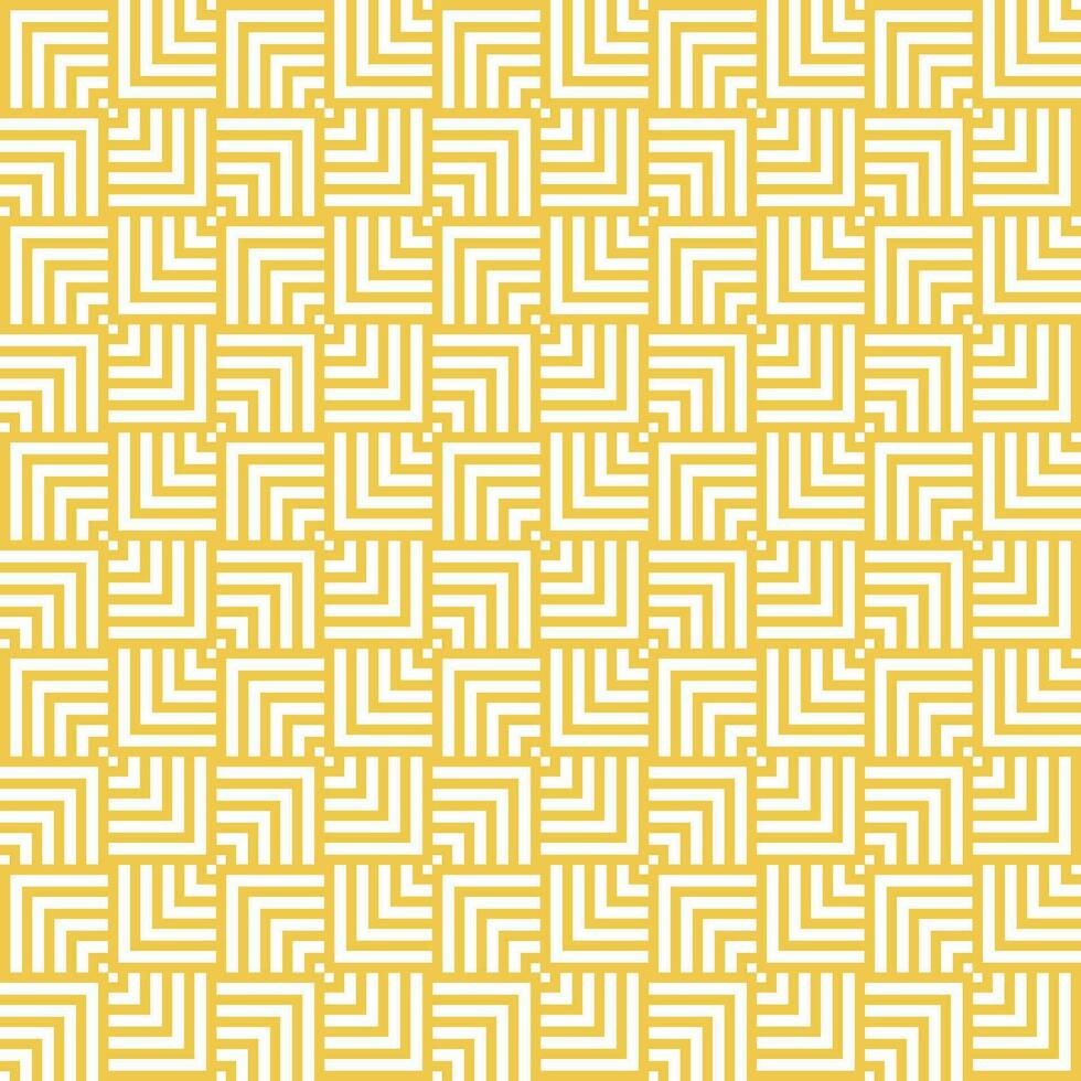 Yellow and White Seamless abstract geometric overlapping squares ...