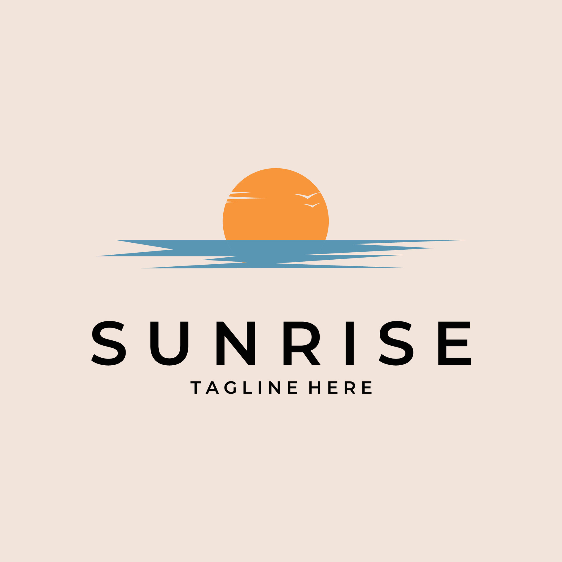 sunrise logo vector design concept 35764565 Vector Art at Vecteezy