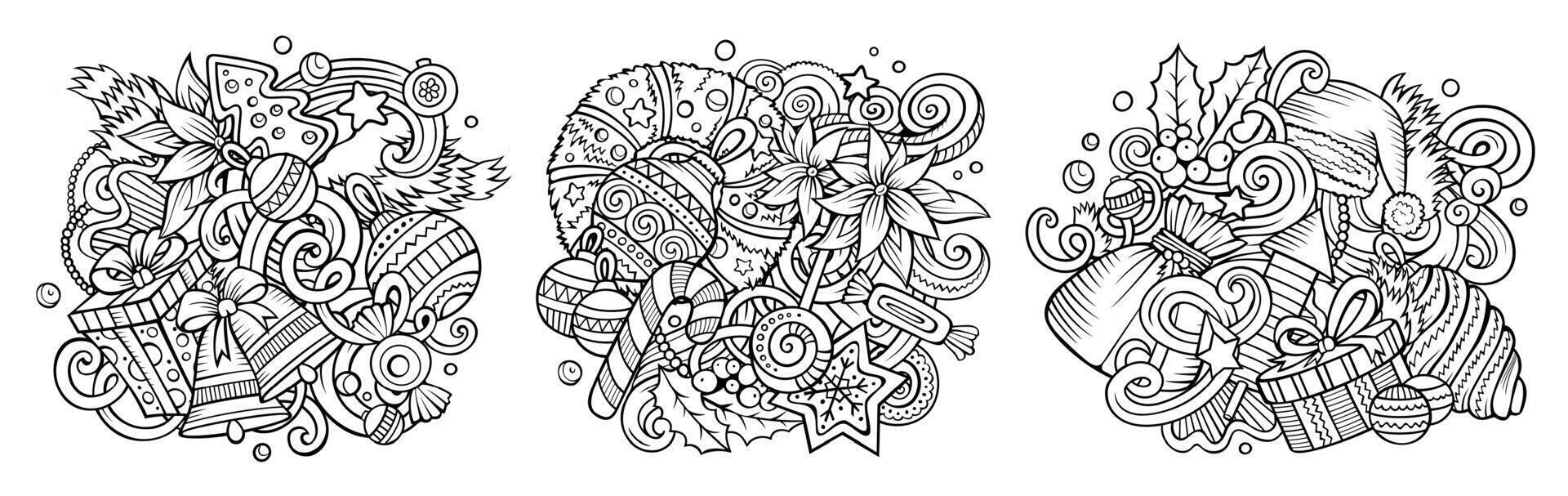New Year cartoon vector doodle designs set 35777068 Vector Art at Vecteezy New Year cartoon vector doodle designs set 35777068 Vector Art at Vecteezy