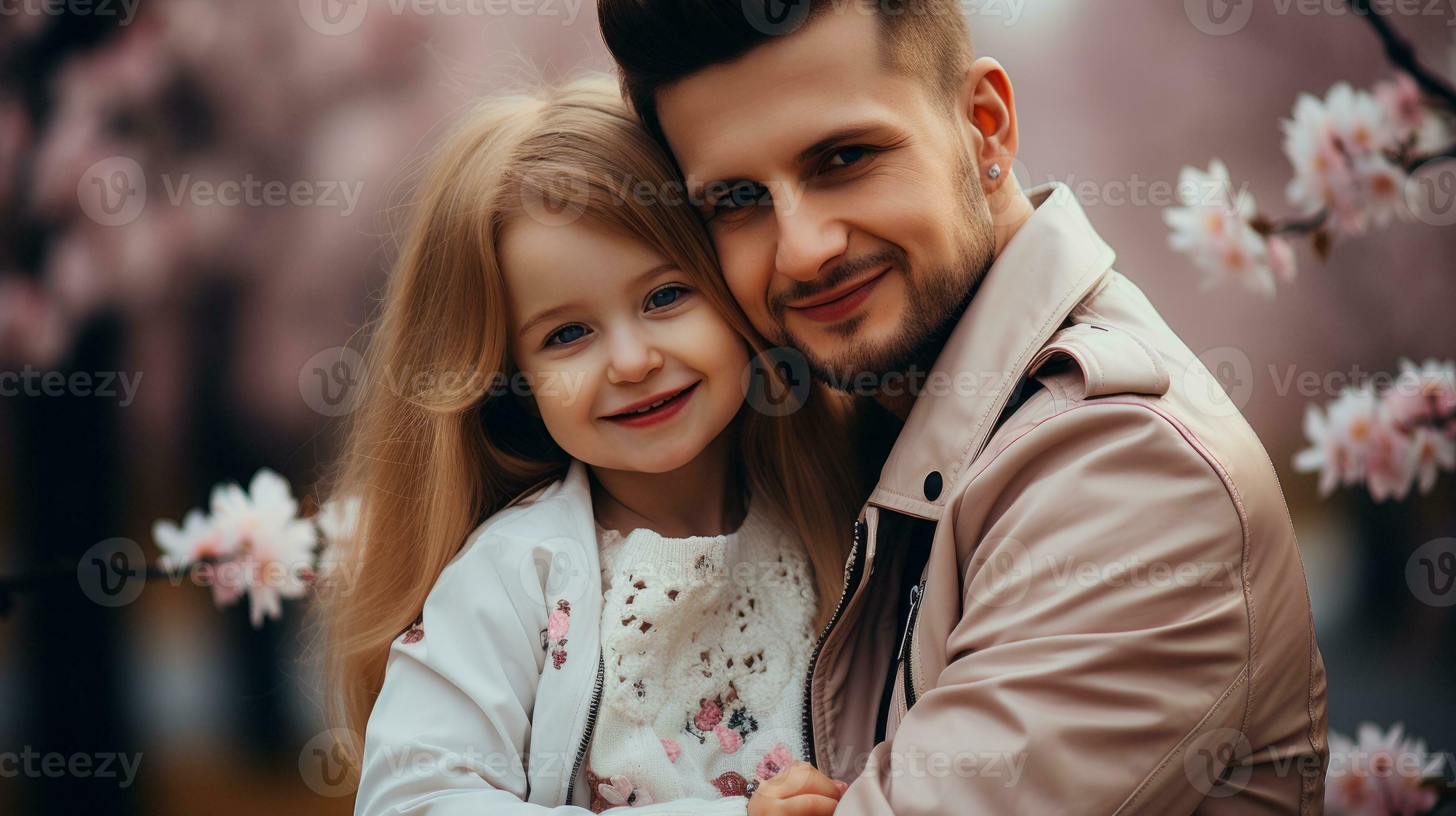 AI generated Father and daughter sharing a happy moment. Generative AI 35778831 Stock Photo at ...