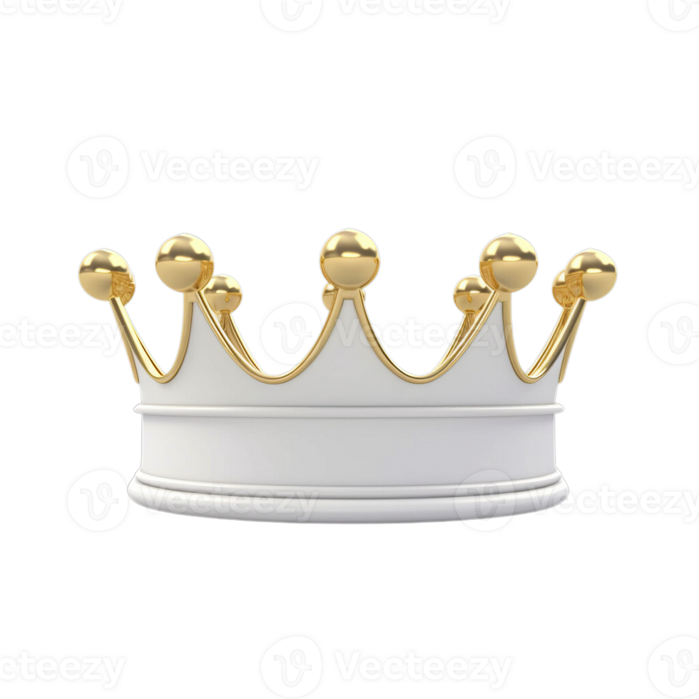 AI generated 3D Render White Crown 35779665 PNG AI generated 3D Render White Crown 35779665 PNG