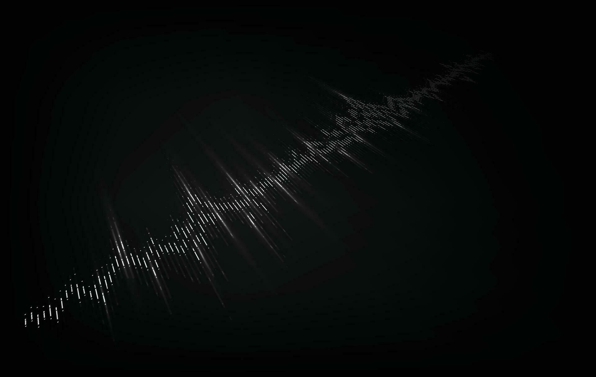 Vector Audio Wavefrom Abstract Music Waves Oscillation Futuristic Sound Wave Visualization