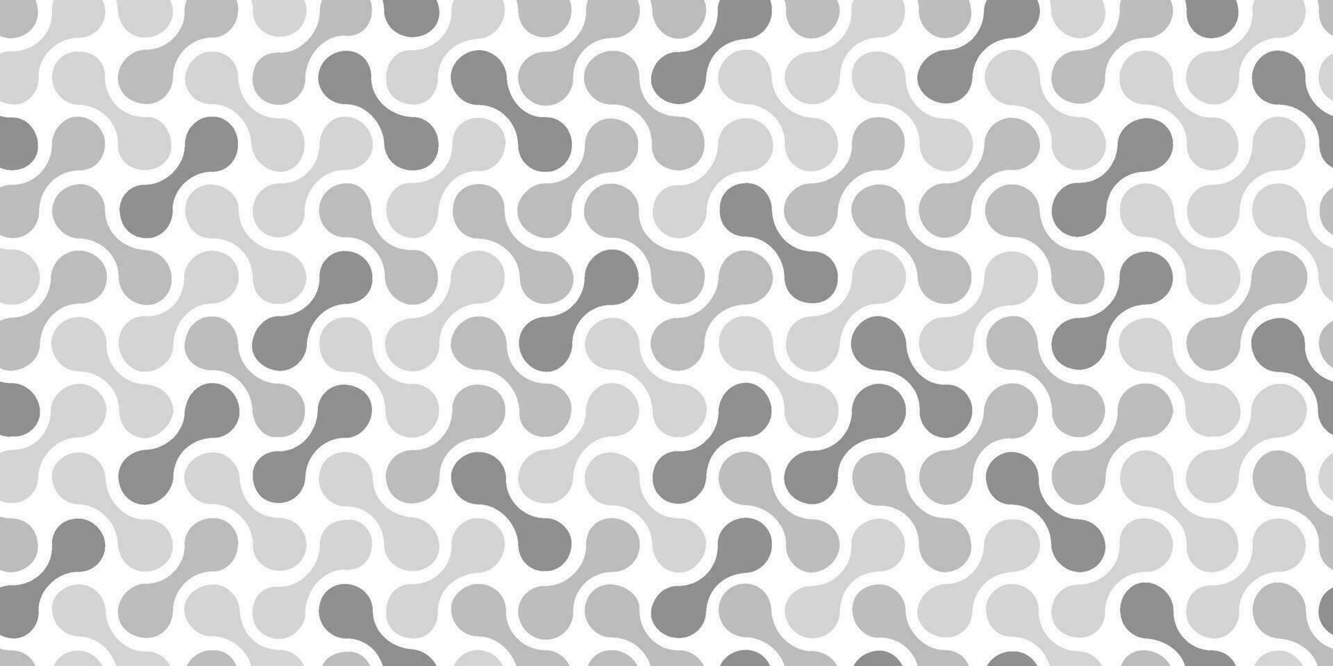 Seamless Pattern With Circle Connect Shape Metaball Dots Icon Integration Technology Symbols